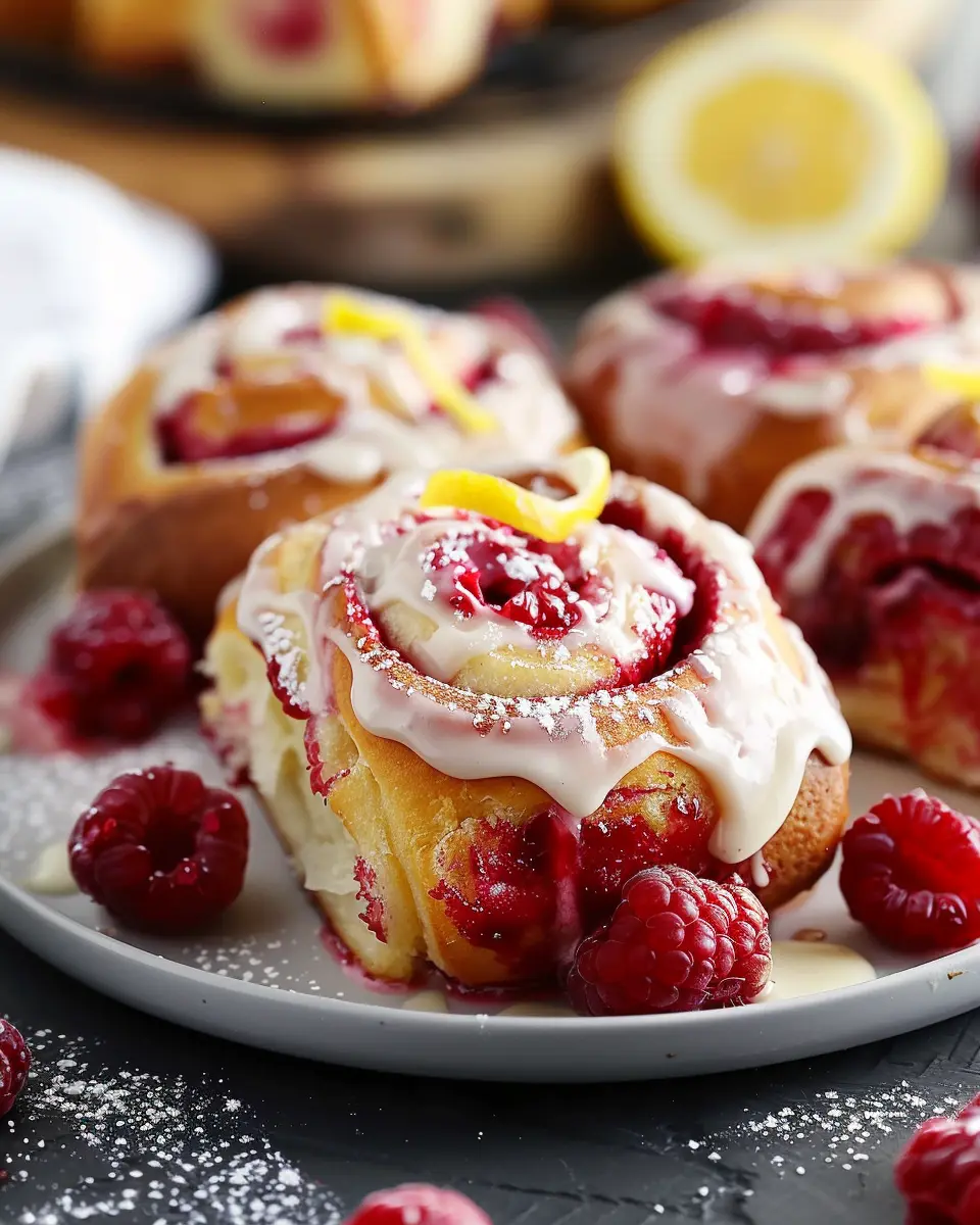 raspberry cinnamon rolls